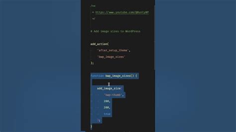 How To Create Additional Image Sizes In Wordpress Addimagesize Shorts Wordpress Buntywp
