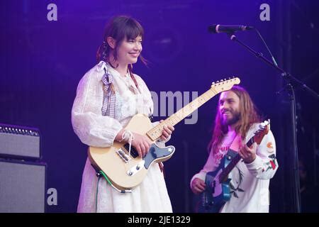 Rhian Teasdale Of Wet Leg Performing On The Park Stage During The