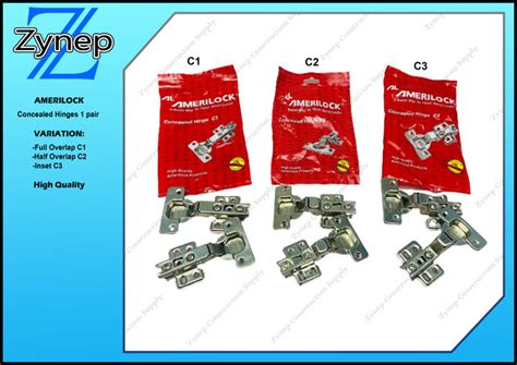 Amerilock Concealed Hinges With Screw1pair Full Overlap C1 Half Overlap C2 Inset C3 Lazada Ph