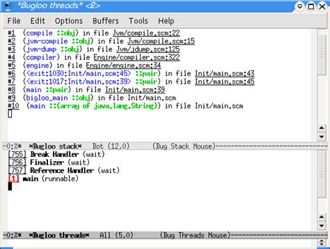 The Stackframe Of The Suspended Thread Ie The Functioninto Which The Program Is Suspended