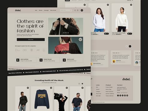 Jabel Fashion Landing Page By Jabel Uiux And Web Design On Dribbble