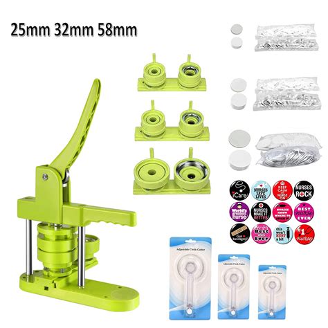 Viferr Diy Craft Tool Button Maker Machine Set With Multiple Sizes