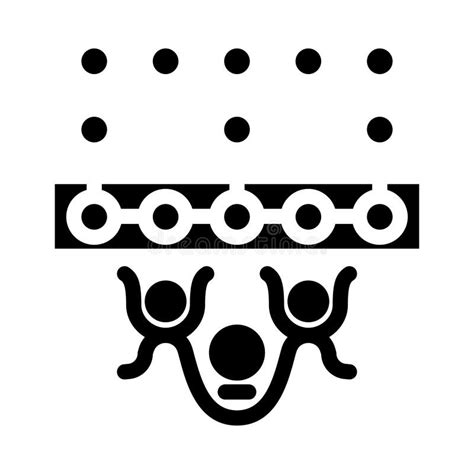 Simulation Quantum Technology Glyph Icon Vector Illustration Stock Vector Illustration Of