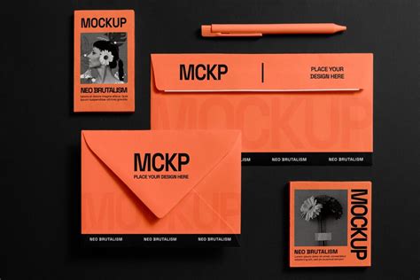 Premium Psd Neo Brutalism Aesthetic Packaging