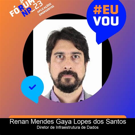 Palestrante Renan Mendes Gaya Lopes Dos Santos