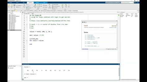 Matlab For Loops 6 Forloops05 Youtube