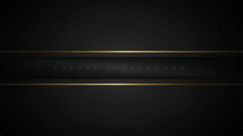 Abstract Luxury Black Background With Gold Lines Minimal Elegant Dark