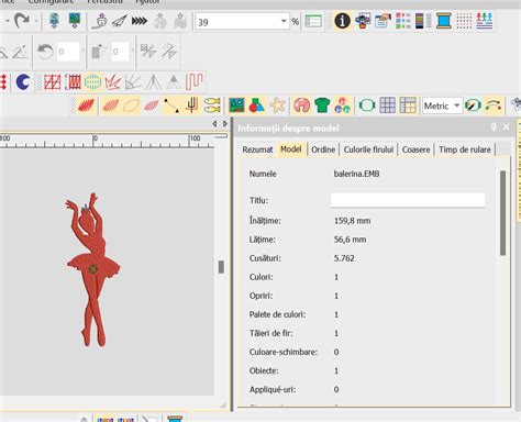 Model Digitizat Electronic Balerina Model Broderia MIO