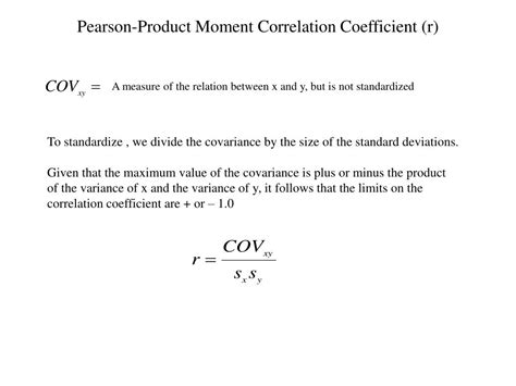 Ppt Pearson Product Moment Correlation Coefficient R Powerpoint