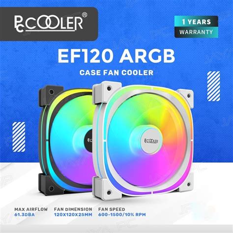 Jual Pccooler Ef120 Argb 120mm Fan Case Shopee Indonesia