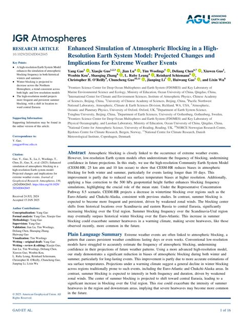 Enhanced Simulation Of Atmospheric Blocking In A High‐resolution Earth System Model Projected