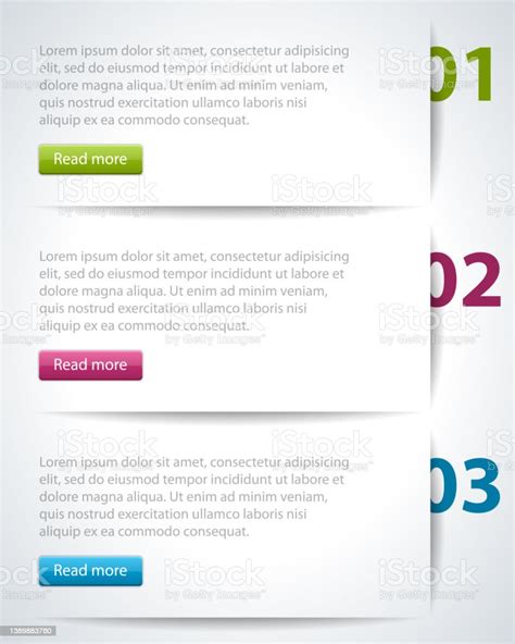 숫자 벡터 배너가 있는 인포그래픽 레이블 열입니다 색상 표시 주석 및 텍스트 정보가 있는 녹색 템플릿입니다 3차원 형태에 대한 스톡 벡터 아트 및 기타 이미지 Istock
