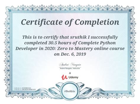 Sruthik Issac On Linkedin Udemycourse 30hourscourse Python