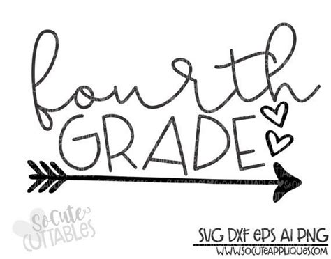 First Day Of 4rd Grade Svg First Day Of School 4th Grade Free