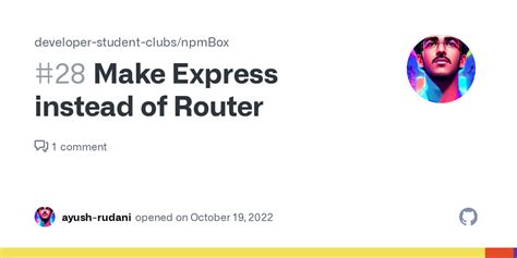 Make Express Instead Of Router Issue 28 Developer Babe Clubs NpmBox GitHub