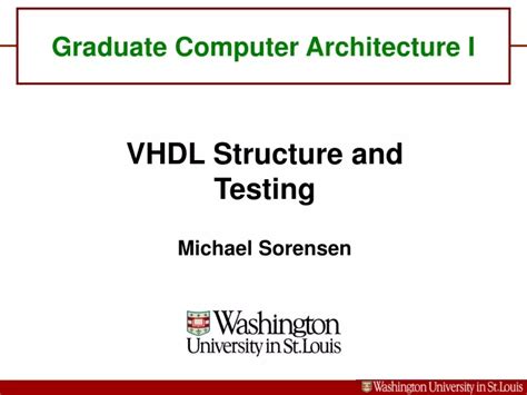 Ppt Vhdl Design Patterns For Computer Architecture Comprehensive Guide Powerpoint