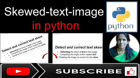 Skewed Text Image In Pythonratan Agarwal It Informer Youtube