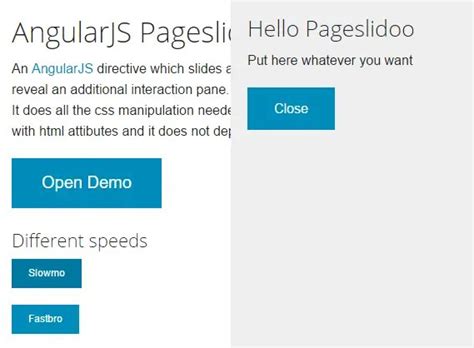 Angularjs Sliding Panel Directive Pageslide Angular Script