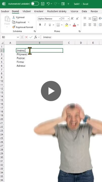 📝 Tvoříš Formuláře Nebo Dotazníky V Excelu Jan Dědič
