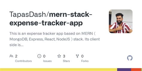 Github Tapasdashmern Stack Expense Tracker App This Is An Expense Tracker App Based On Mern
