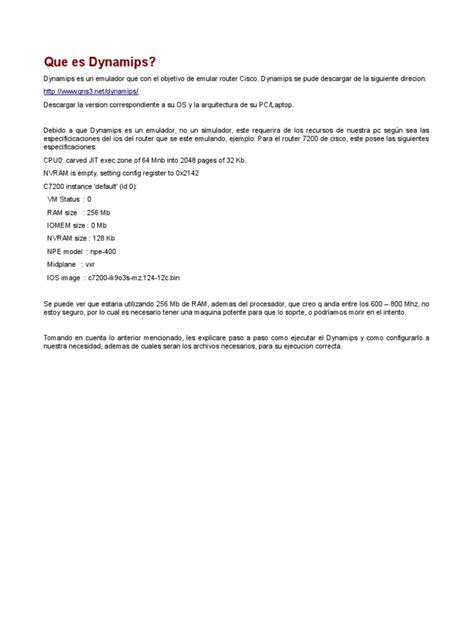 guia dynamips pdf controlador de interfaz de red enrutador