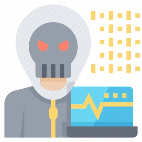 Computer Data Hack Hacker Virus Icon