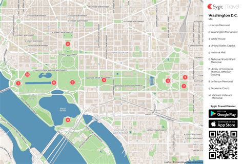 Dc Tourist Map Printable Uk Printable Hub