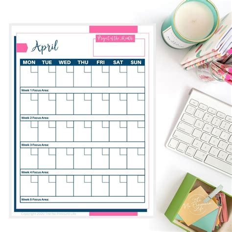 What To Declutter In April Printable April Declutter Calendar
