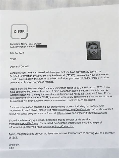 Bilal Qureshi Cissp Cism On Linkedin Proud To Announce Cleared