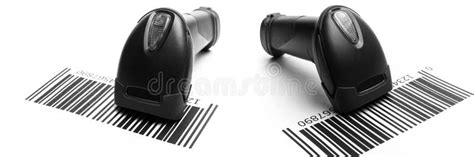 Bar Code Scanner Set Reader Laser Scanner For Warehouse Stock Image