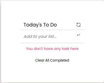 TODOLIST A To Do List Application That Highlights The Use Of Web Pack To Bundle JS And ES Syntax