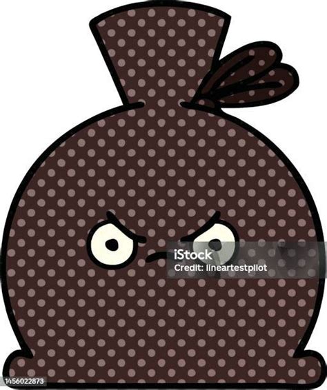자루의 만화책 스타일 만화 가방에 대한 스톡 벡터 아트 및 기타 이미지 가방 귀여운 만화 Istock