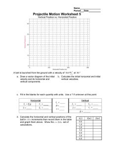 AP Physics Projectile Motion Problems Worksheet