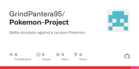 GitHub GrindPantera Pokemon Project Battle Simulator Against A Random Pokemon