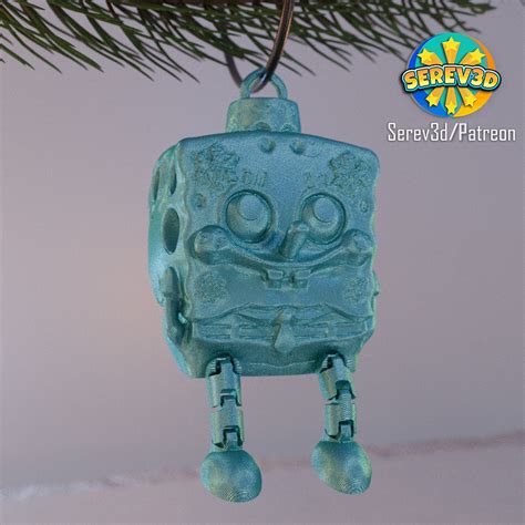 📁 Spongebob Xmas Ornament 3d Print Stl And Multicolor 3mf File・free