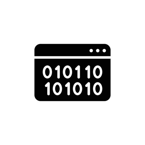 Binary Code Icon 49703314 Vector Art At Vecteezy