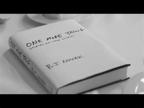 One More Thing By Bj Novak Ps Entertainment