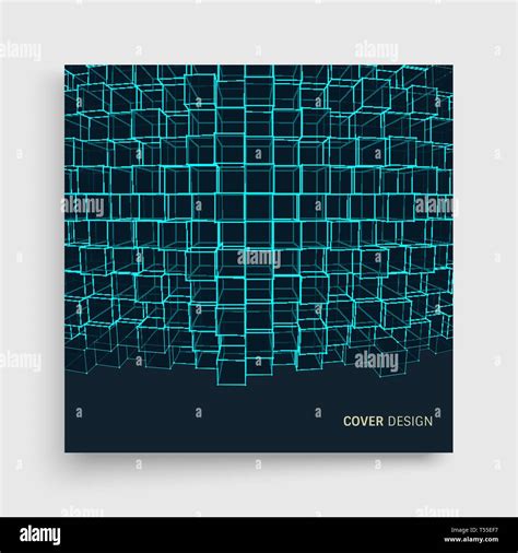 Lattice Structure Science Or Technology Background Graphic Design 3d