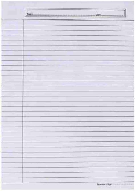 Eclet A4 Size One Side Ruled Sheet For Project Pack Of 49 Off