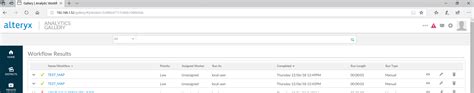 job status running even if workflow status comp alteryx community