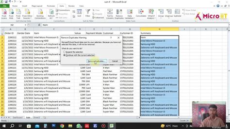 How To Use Sumif And Countif In Ms Excel Extract Unique Name Column