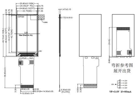 1 9 Inch 170x320 Resolution Mcu Spi Interface Ips Tft Lcd Touch Screen Buy 32 43 49 55 65