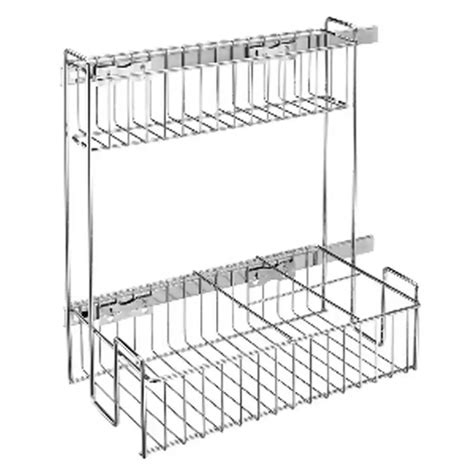 REV A SHELF Two Tier Sink Base Organizer 10 Chrome Rev A Shelf 548 10CR 1
