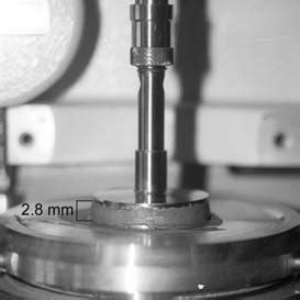 The Rheometer Used In This Study Note The 2 8 Mm Gap Between Both Download Scientific Diagram