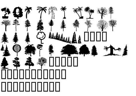 Tree Like Font In Truetype Ttf Opentype Otf Format Free And Easy