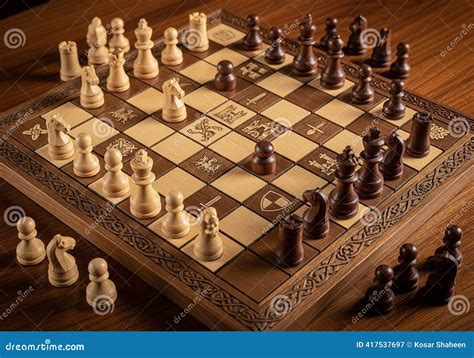 Wooden Chessboard 8x8 Game Board For Playing Chess And Checkers