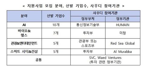 중기부 사우디 정부와 중동진출 중소벤처기업 27개 모집 나무뉴스