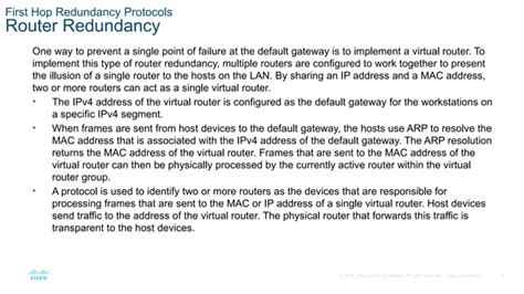 Module Of Fhrp Concepts Regarding Technology9pptx