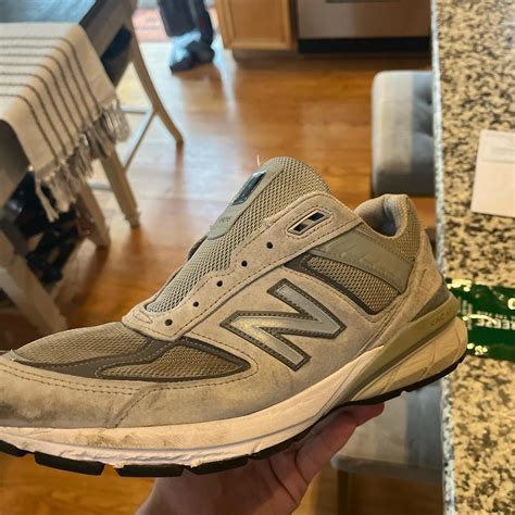 Grey New Balance 990 V5 Trainers 990v5 No Laces Or Depop