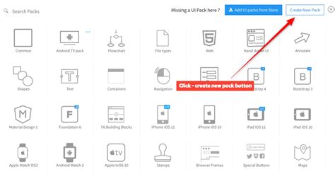 search across multiple ui packs mockflow knowledge base